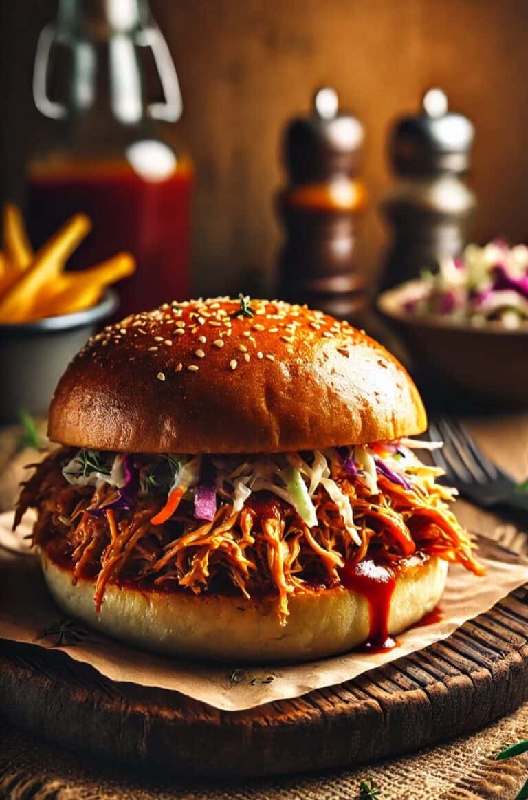 BBQ Pulled Chicken Sandwich Recipe - World Cuisines Network