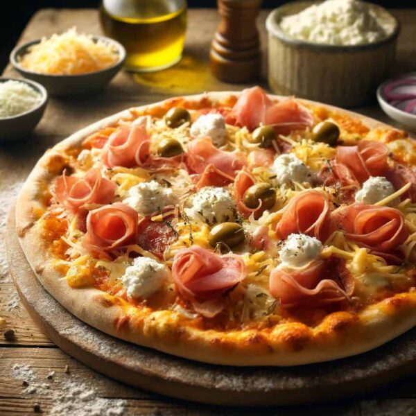 Mediterranean Goat Cheese Pizza Recipe - World Cuisines Network